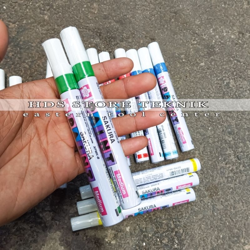 Jual Spidol Marker Sakura Permanen Spidol Penanda Besi Pain Marker Oil ...