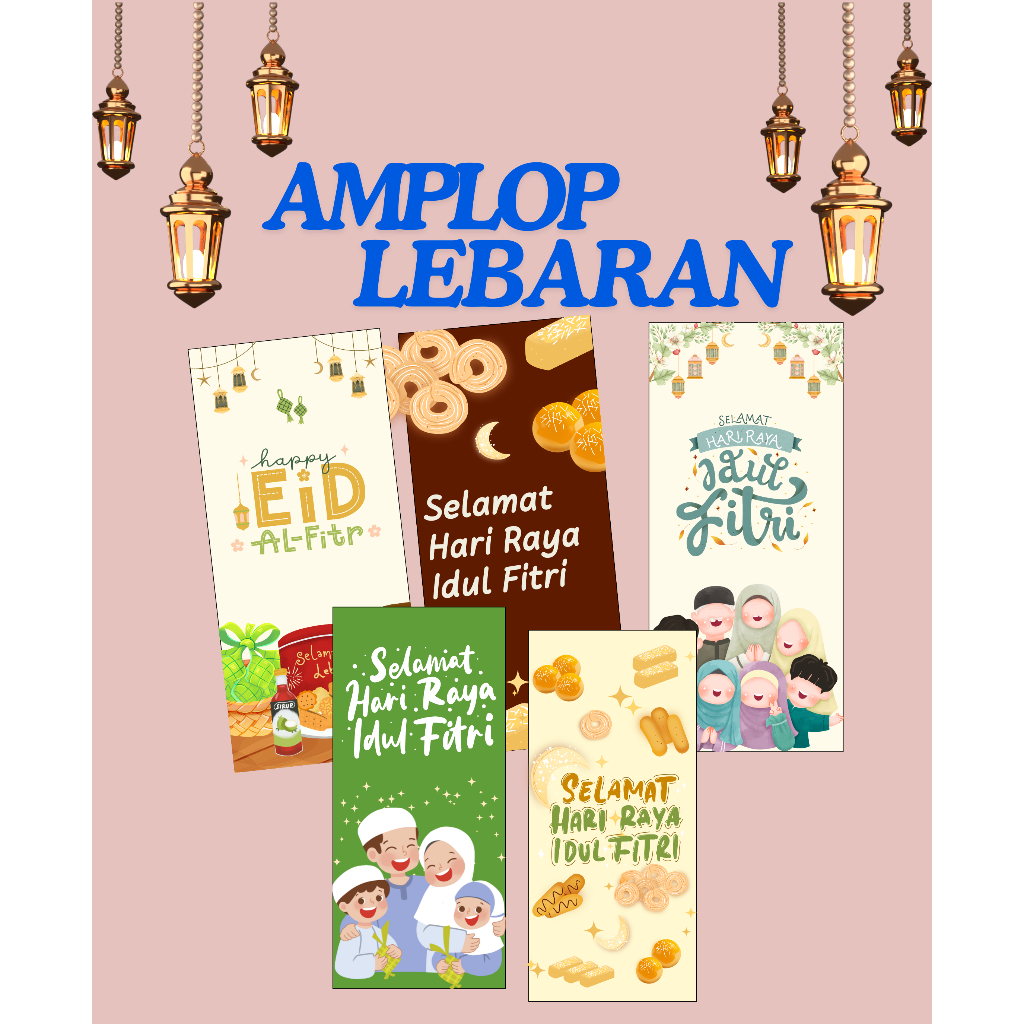 Jual Amplop Lebaran Selamat Hari Raya Idul Fitri Tema Kue Lebaran ...