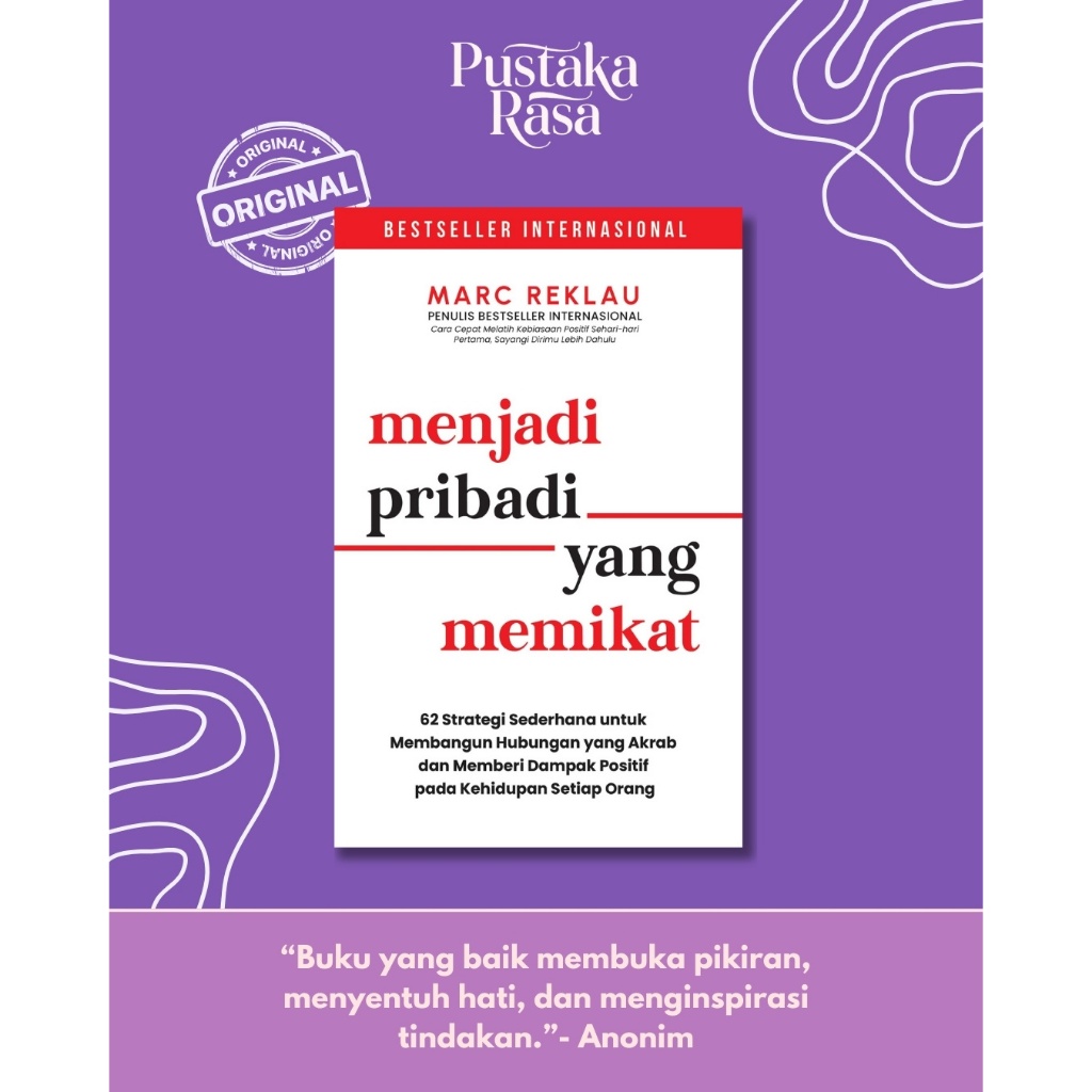Jual PUSTAKA RASA - Buku Menjadi Pribadi yang Memikat Original Alv | Shopee Indonesia