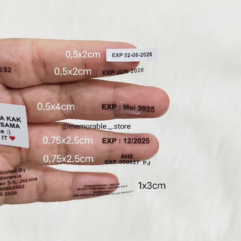 Jual Stiker Expired sudah dipotong Sticker Kadaluarsa Barcode Custom ...