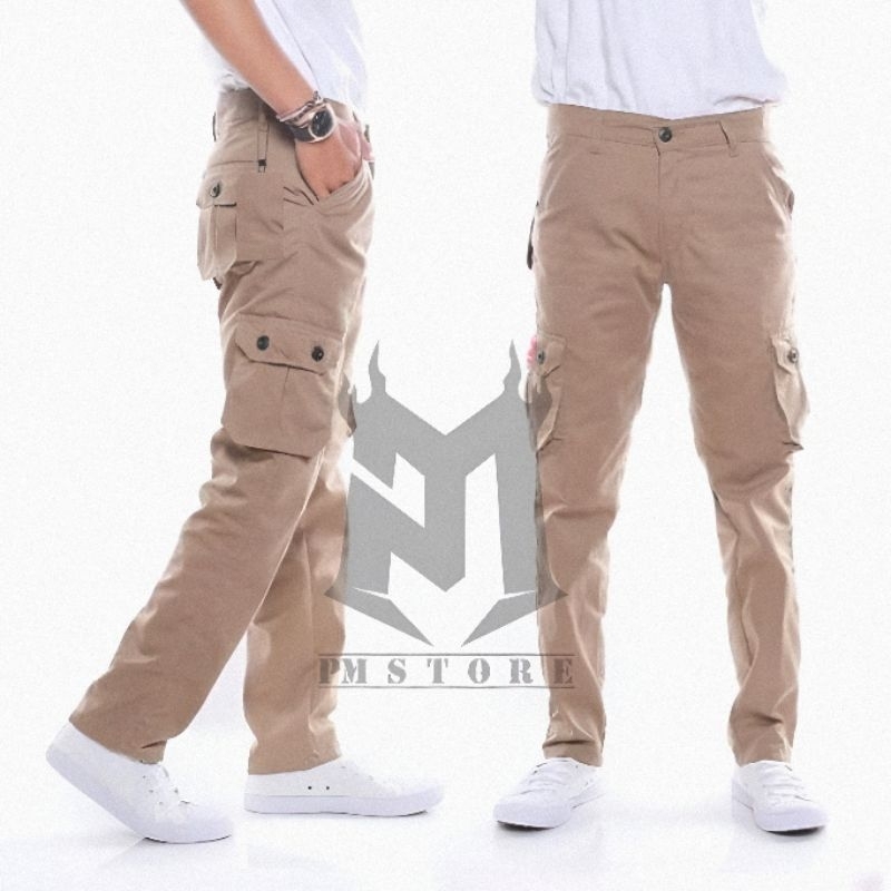 Jual P-M {BISA COD} 28-44ORIGINAL Celana Cargo Panjang Pria Dewasa ...