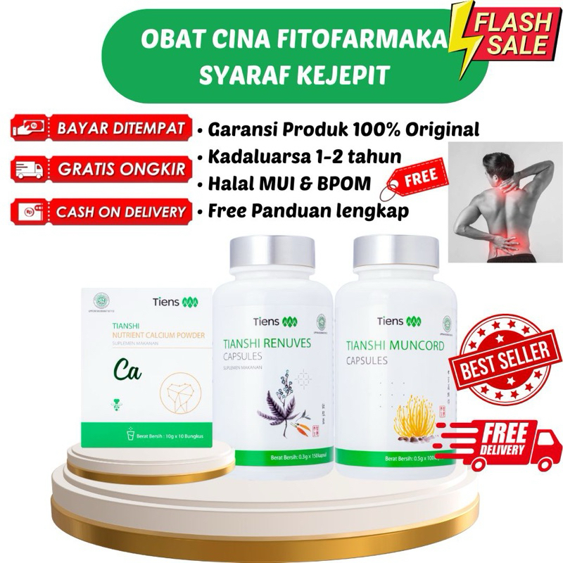 Jual PROMO OBAT Herbal TCM China Paket Obat Saraf Kejepit NHCP Muncord Renuves Obat TCM Herbal ...