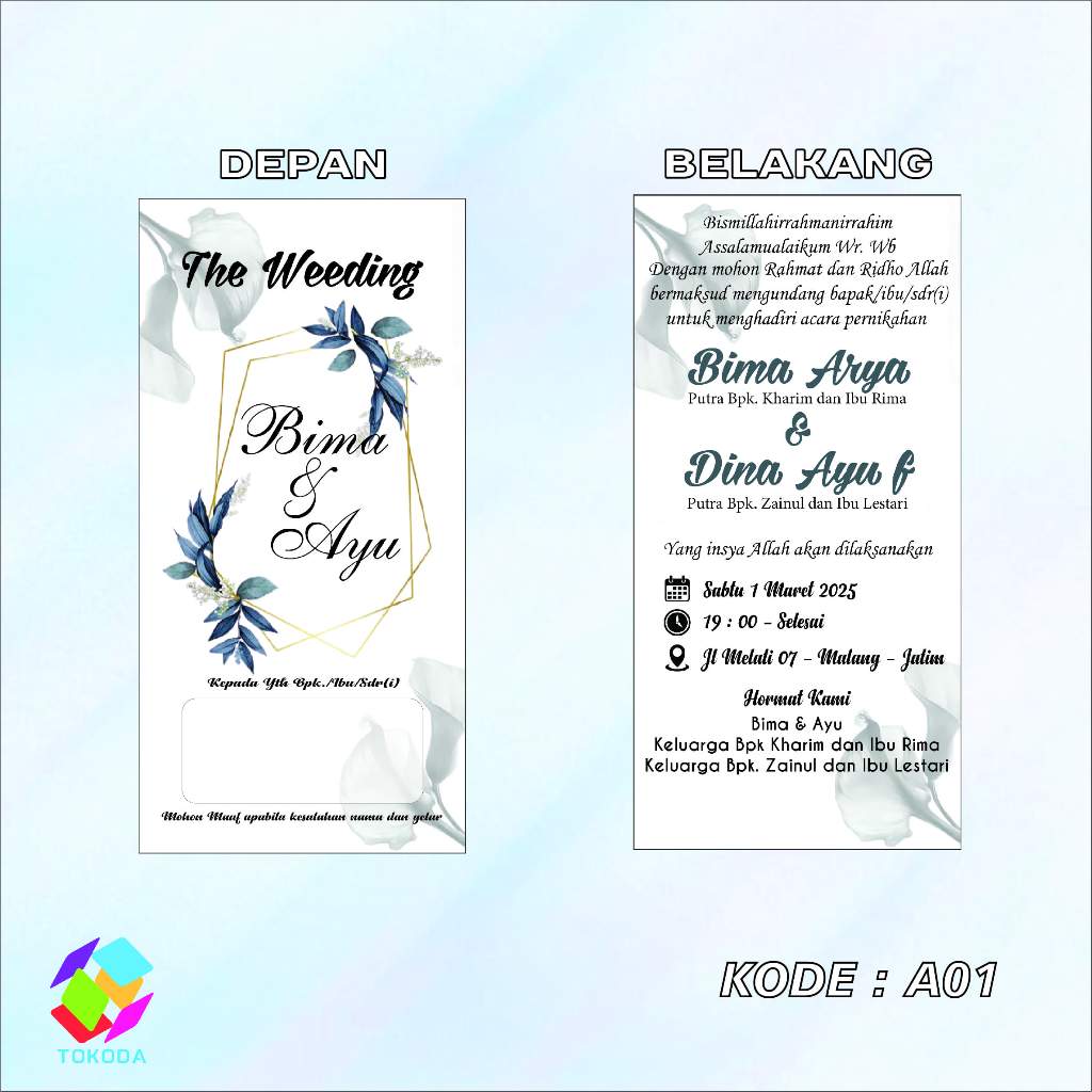Jual Undangan Custom Elegant | Shopee Indonesia