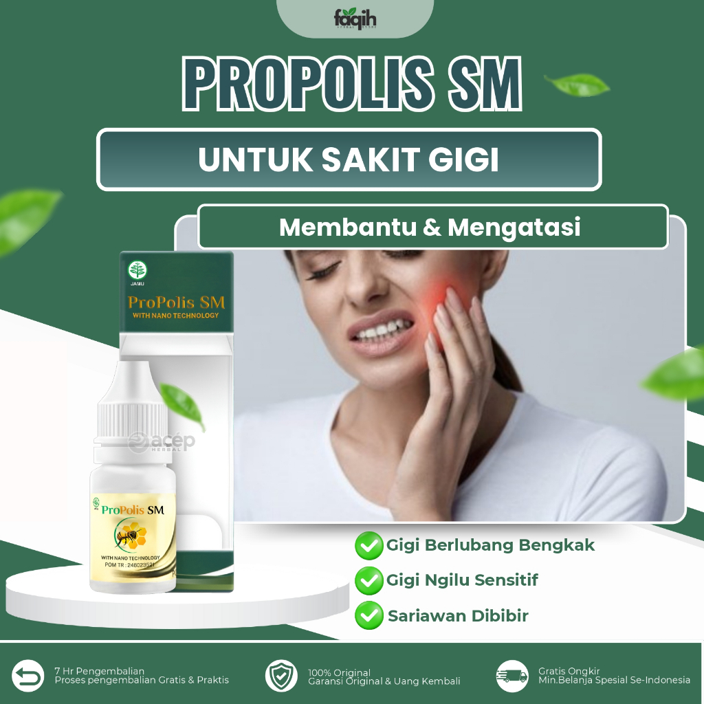 Jual Propolis SM Obat Sakit Gigi Gigig berlubang Bengkak Gigi Ngilu ...