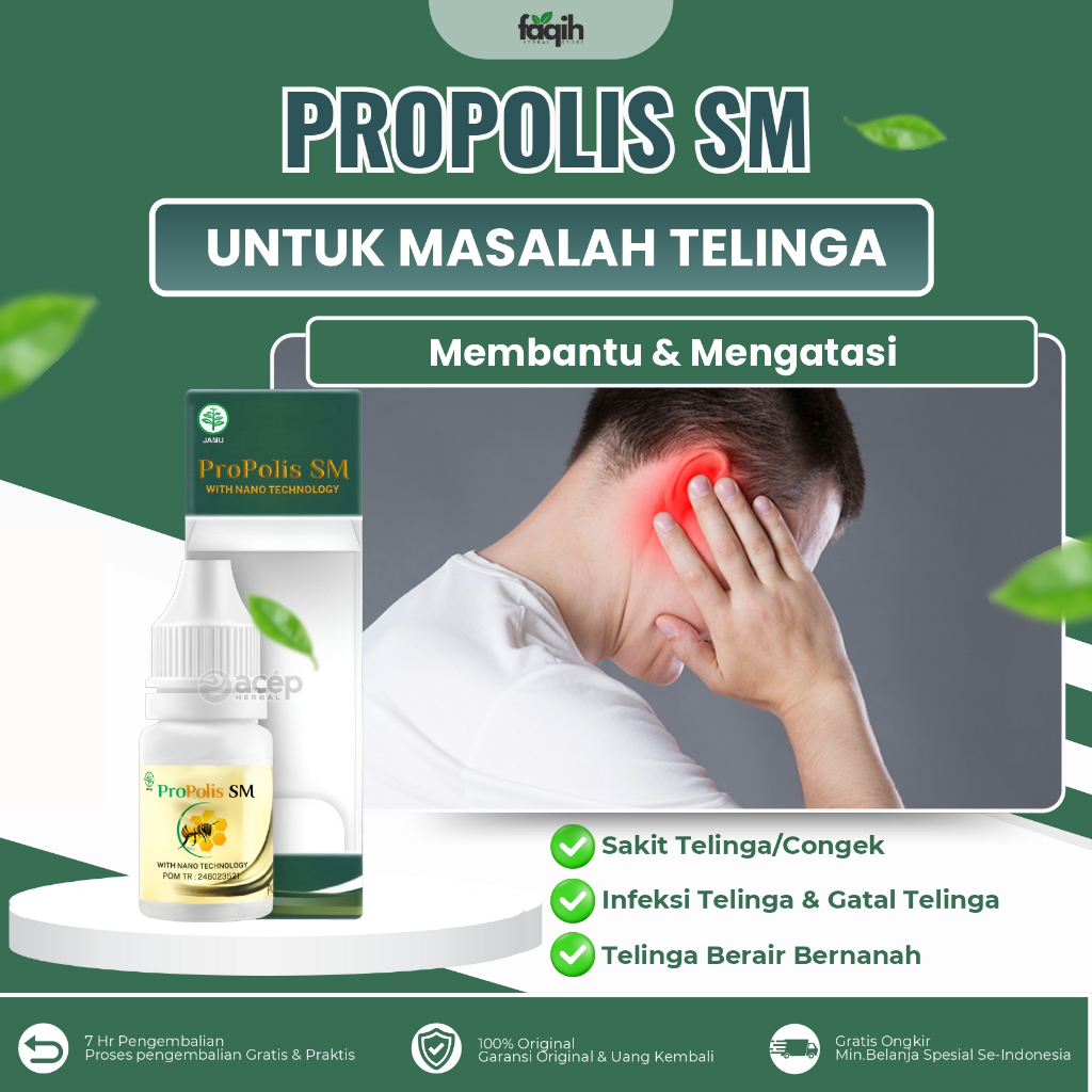 Jual Propolis SM Obat Tetes Telinga Unruk Telinga Berdenging Bernanah ...