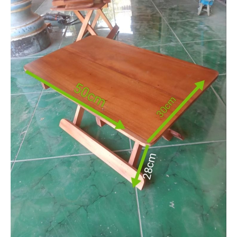 Jual Meja Lipat Datar Polos dan Plitur, uk ( 50x30x28 ) | Shopee Indonesia