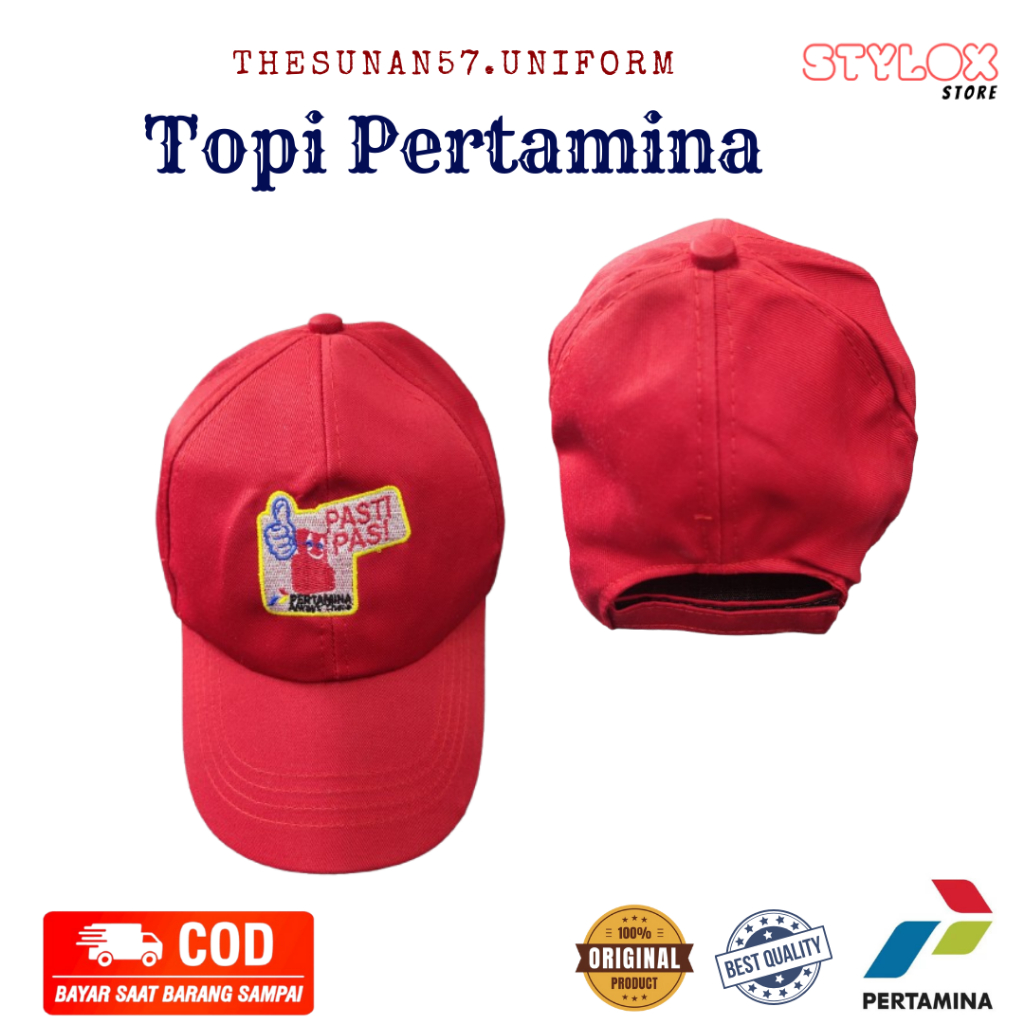 Jual STYLOX STORE || TOPI MERAH PERTAMINA || TOPI SPBU || TOPI MEKANIK ...