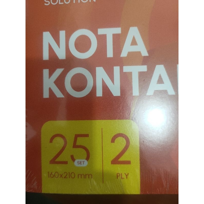Jual Nota kontan paperline 2 ply ukuran besar 160x210 mm harga satuan ...