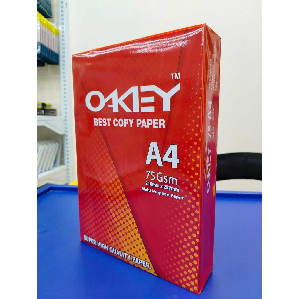 Jual OKEY KERTAS HVS A4 75 Gsm / KERTAS FOTOCOPY A4 / KERTAS HVS A4 ...