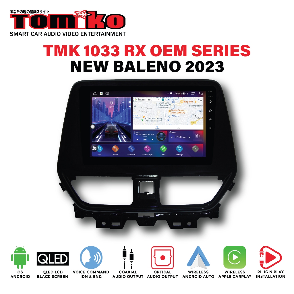 Jual Tomiko headunit android tmk 1033 rx oem for Baleno 2022 | Shopee Indonesia