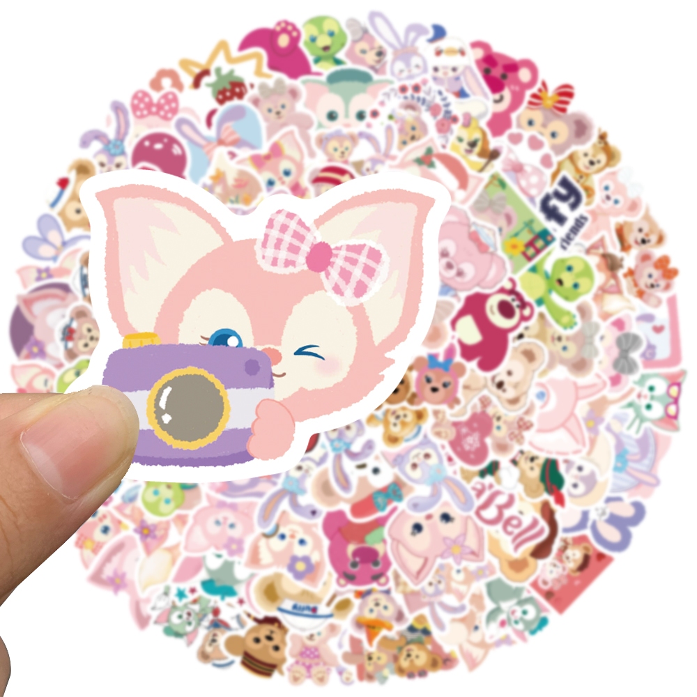 Jual [100PCS]Stiker Pack Lucu Lina Bell beruang Stiker Vinyl Anti Air ...