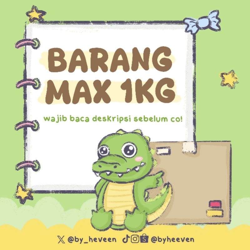 Jual BARANG BERAT GO BY HEEVEN 1KG [WAJIB TULIS DN LINE DI NOTES ...