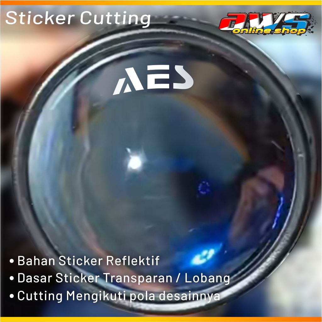 Jual Sticker biled AES Mini Font Terbalik | Shopee Indonesia