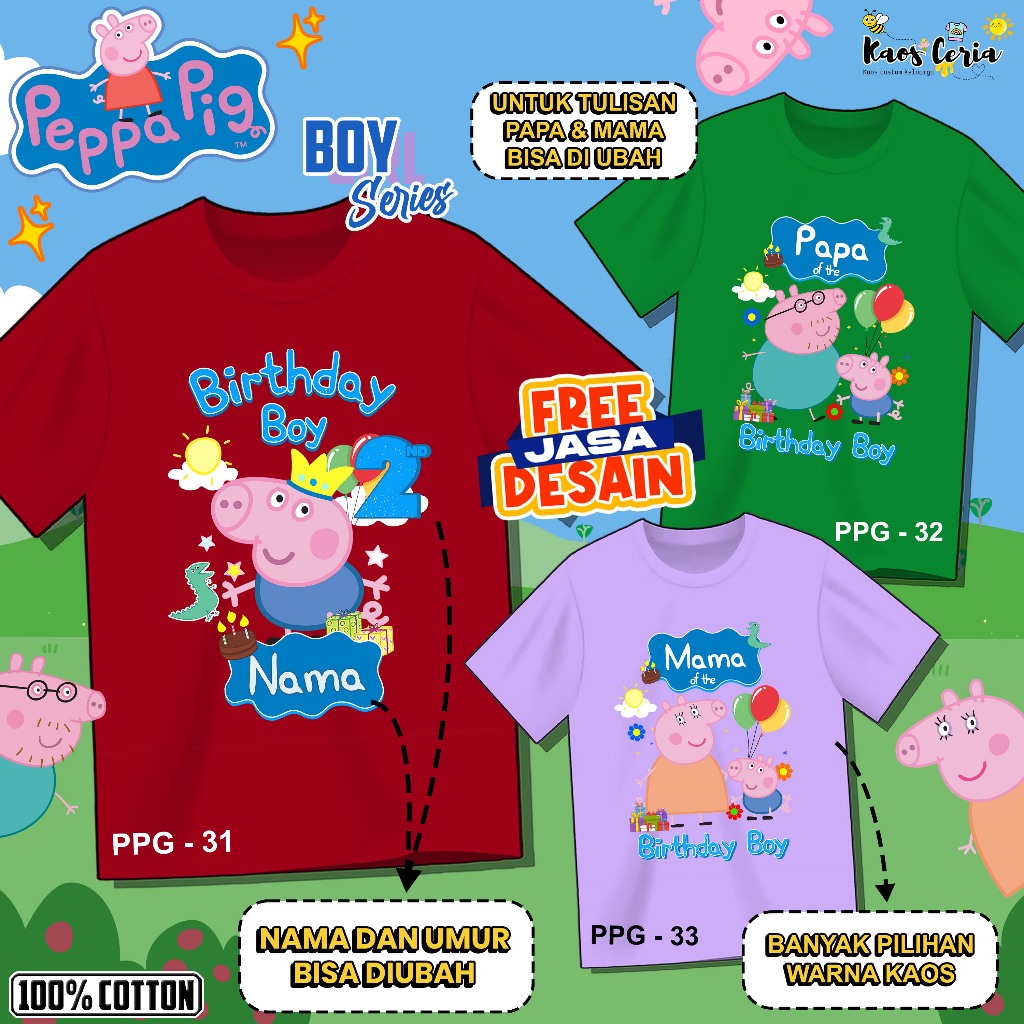 Jual kaos ulang tahun anak kaos ulang tahun couple family kaos ultah ...