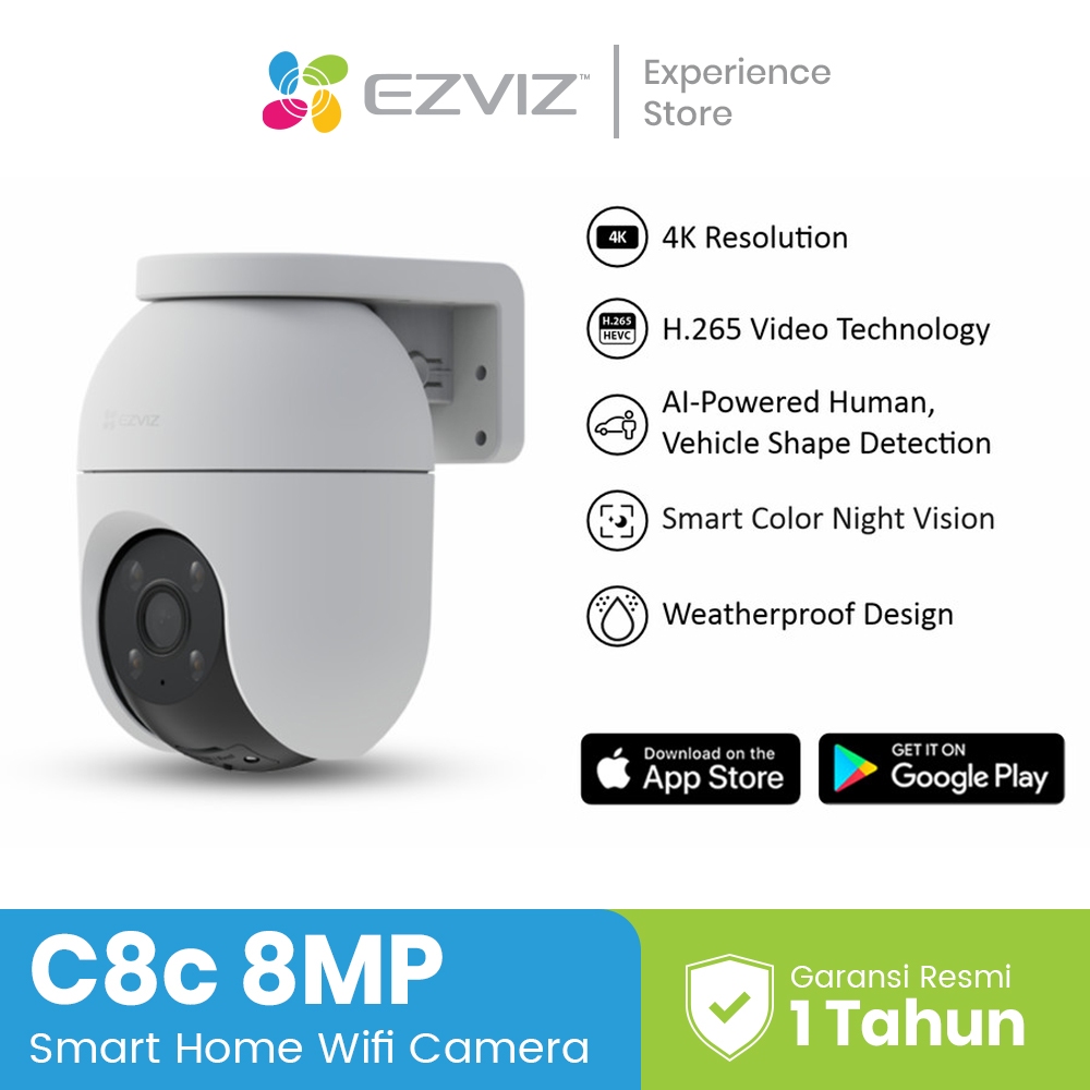 Jual Ezviz C8c 8MP 4K Smart Home Wifi Camera CCTV Outdoor | Shopee ...