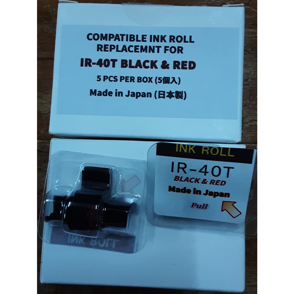 Jual ink roll ir 40t (black/red) tinta calculator | Shopee Indonesia