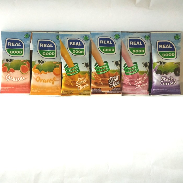 Jual real good susu uht kemasan bantal | ecer 1500 | Shopee Indonesia