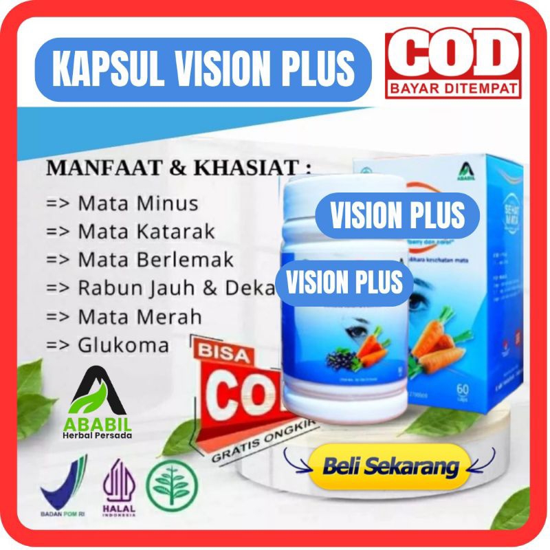 Jual 𝗞𝗔𝗣𝗦𝗨𝗟 𝗩𝗜𝗦𝗜𝗢𝗡 𝗣𝗟𝗨𝗦 𝗔𝗕𝗔𝗕𝗜𝗟 𝗛𝗘𝗥𝗕𝗔 - 𝗞𝗔𝗣𝗦𝗨𝗟 𝗠𝗔𝗧𝗔 𝗔𝗕𝗔𝗕𝗜𝗟 ISI 60 KAPSUL ...