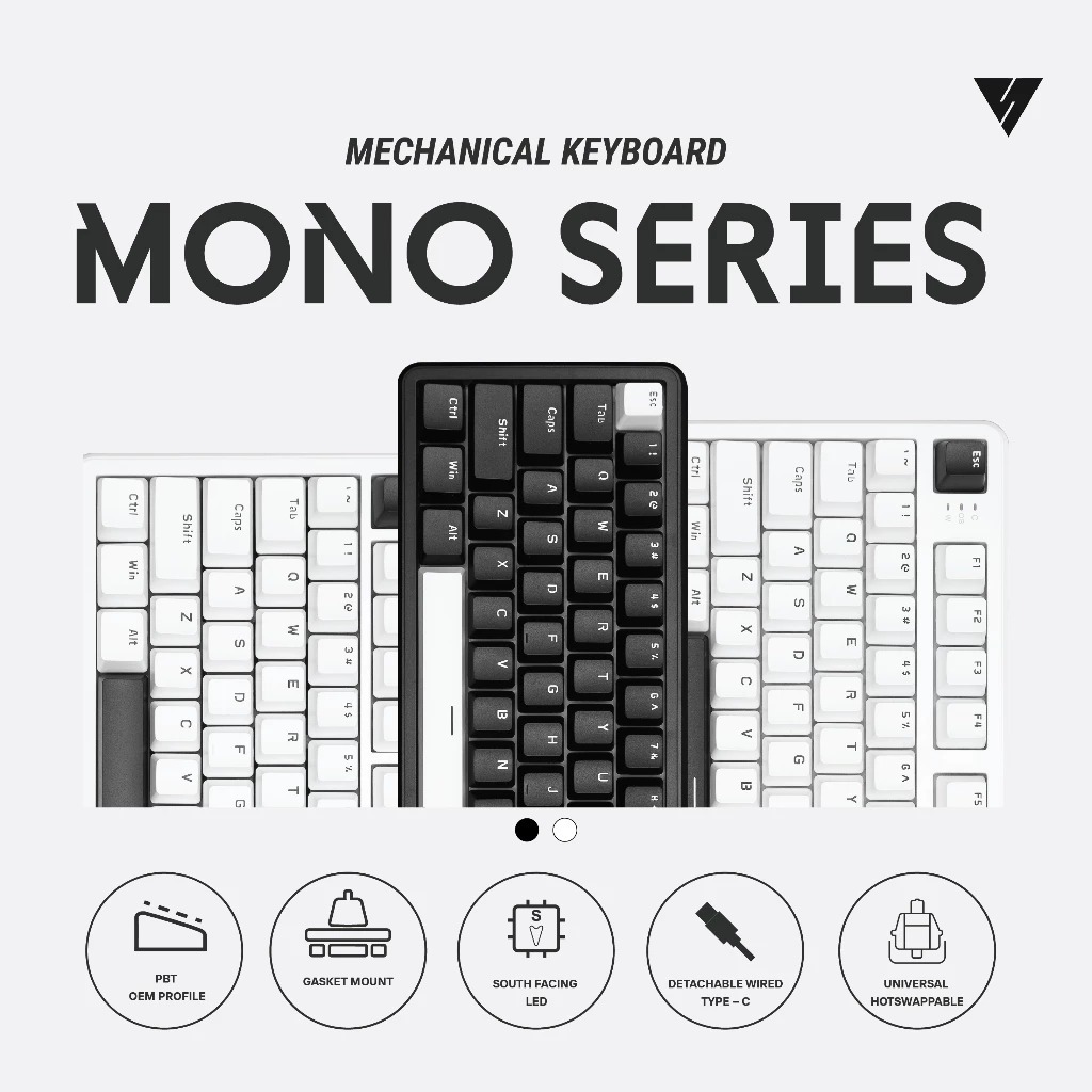 Jual VortexSeries MONO SERIES Wired Gasket Mount Mechanical Keyboard 65 ...
