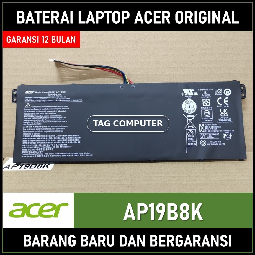Jual BATERAI ACER ASPIRE 3 A314-22-A16J A314-22-A1YY A314-22 AP19B8K ...