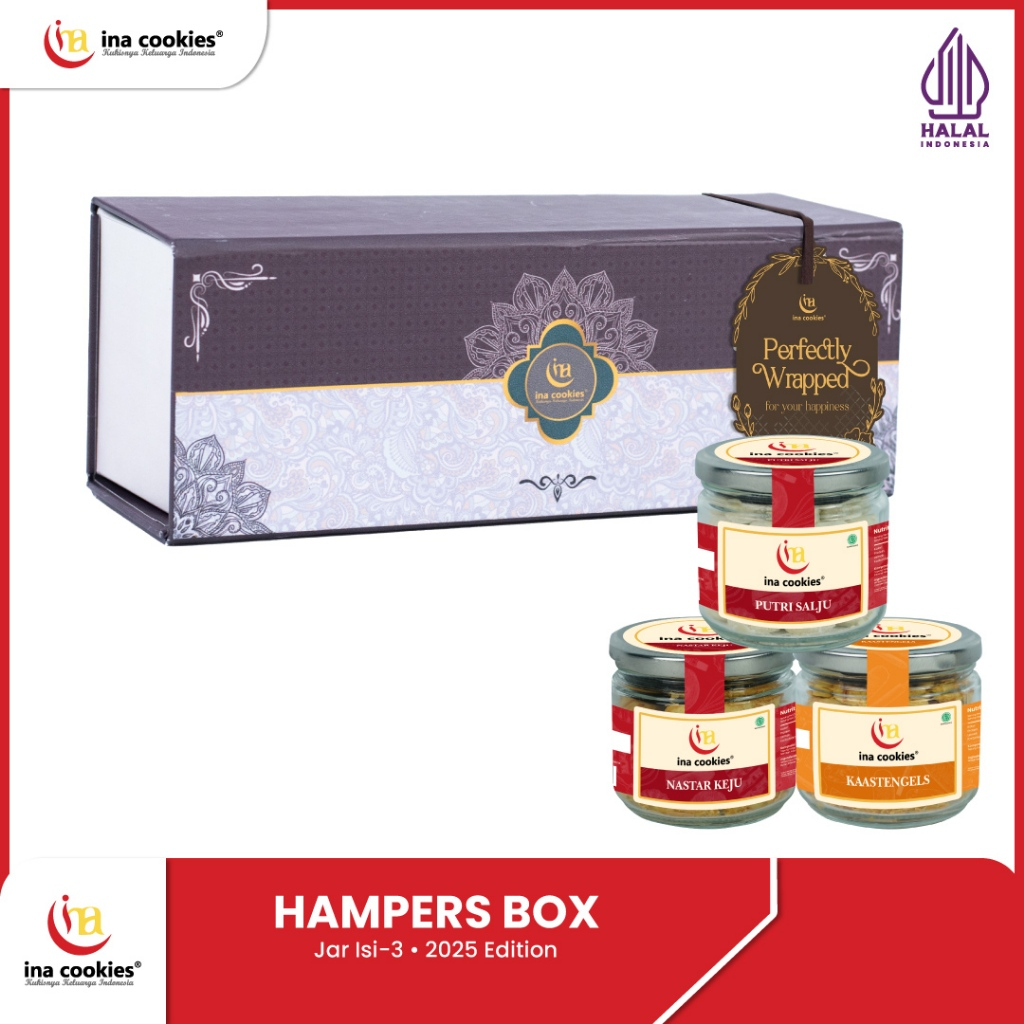 Jual Hampers Lebaran 2025 BOX isi 3 Toples JAR Kue Kering Premium Ina ...