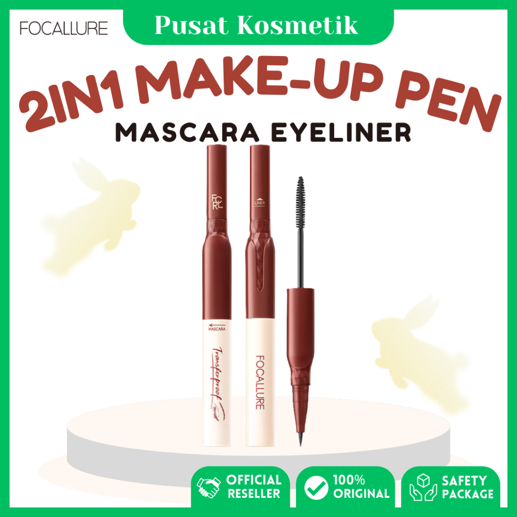 Jual FOCALLURE 2-In-1 Waterproof Eyeliner & Mascara | Longwear ...