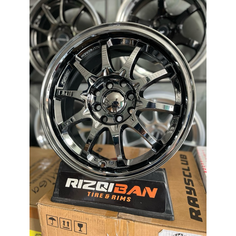 Jual velg ce28 r15 black chrome lebar 6,5 et40 kondisi baru | Shopee Indonesia