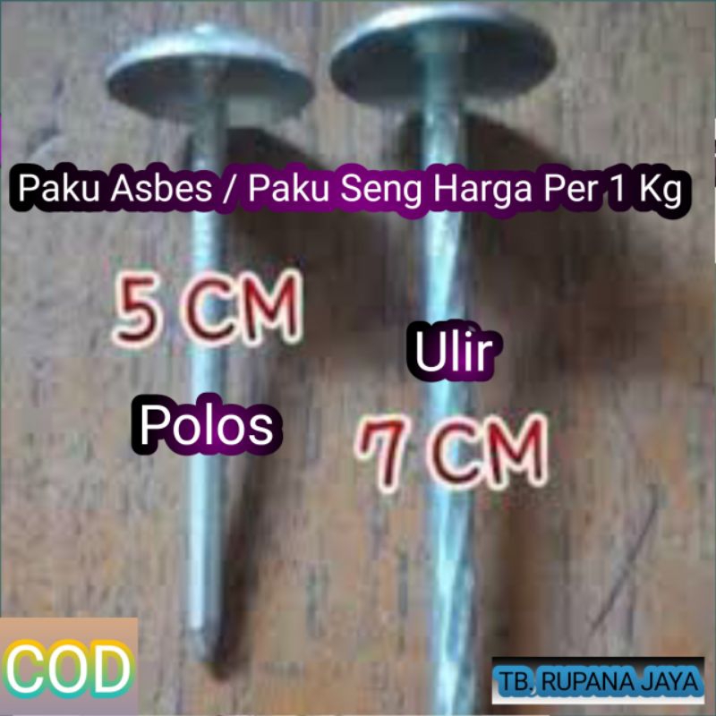 Jual Paku Asbes / Paku Payung / Paku Seng BERAT 1 Kg | Shopee Indonesia