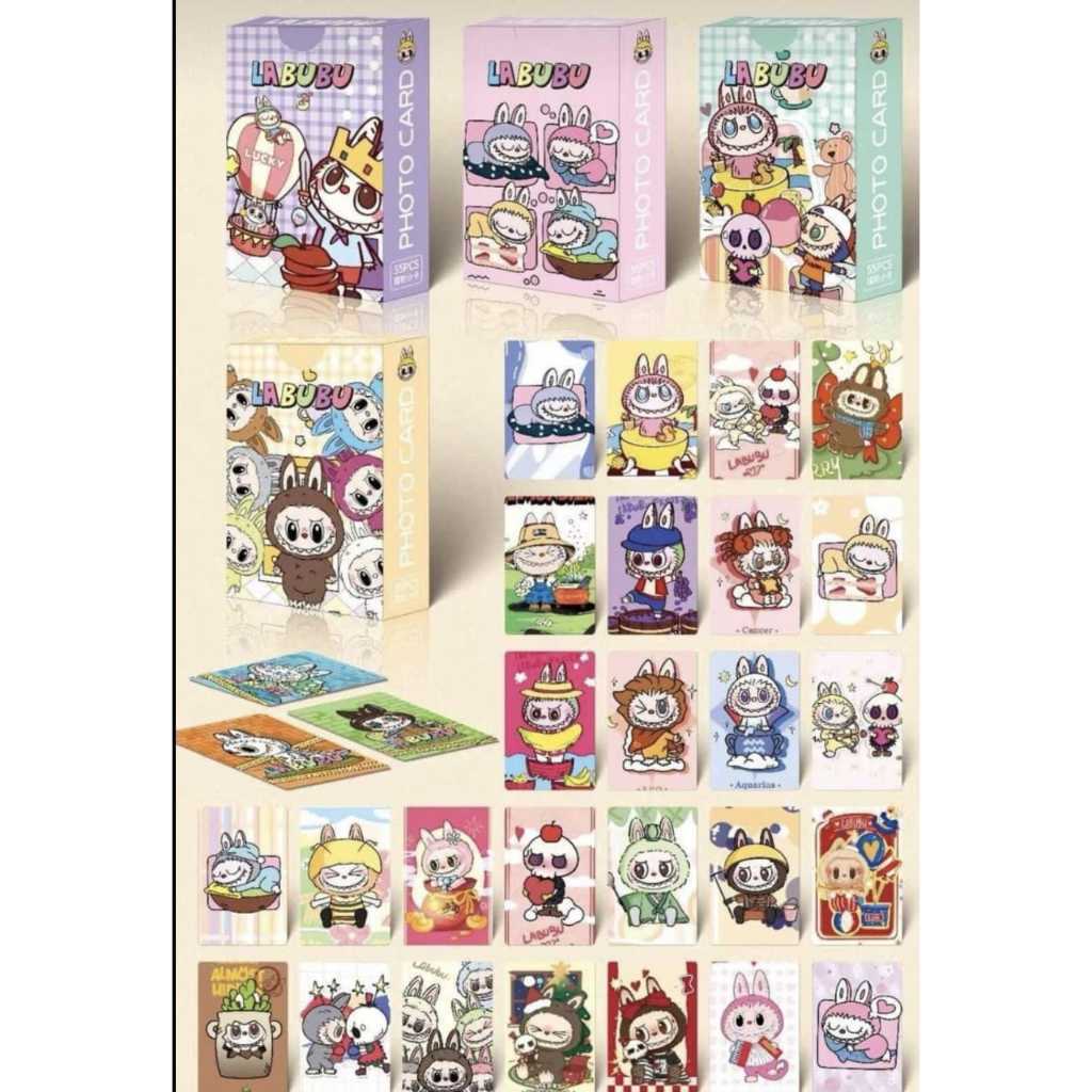 Jual [1BOX 55 CARD ] Photo Card Labubu / labubu photo card mix | Shopee ...