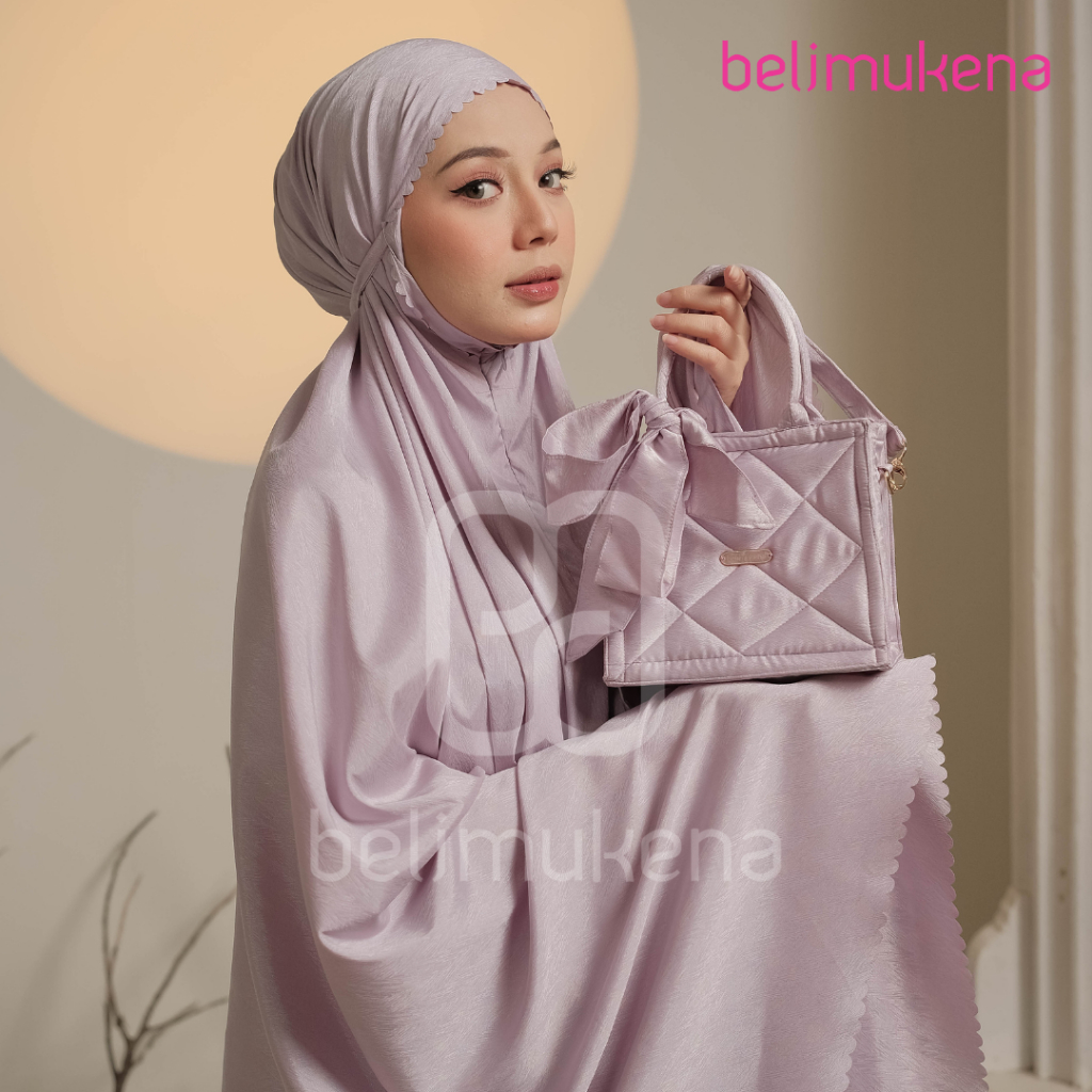 Jual BELIMUKENA PREMIUM - Mukena Dewasa 2in1 Premium Textured Silk Tote Sling Bag Soraya ...