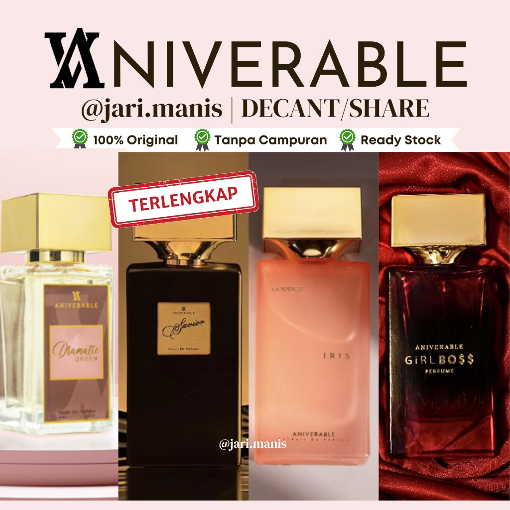 Jual decant share Aniverable Iris Goddess savior drama queen girlboss ...