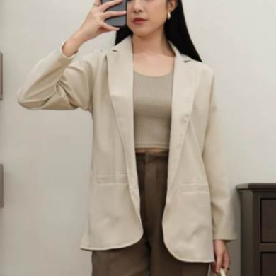 Jual BLAZER WANITA PEDDING BAHU BONGKAR PASANG | JAS WANITA FULL FURING | BLAZER REGULER KOREAN ...