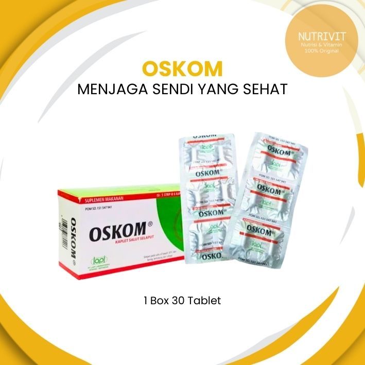 Jual Oskom Box Isi 30 Tablet - Vitamin dan Mineral Osteoarthritis ...