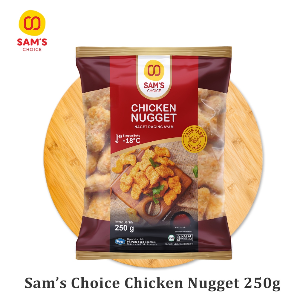 Jual SAMS CHOICE CHICKEN NUGGET ORIGINAL 250 GR | Shopee Indonesia