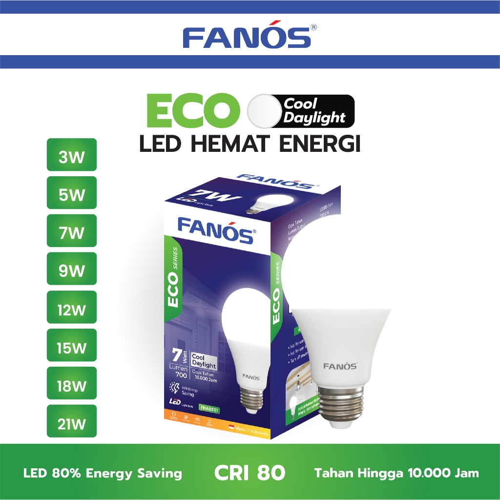 Jual Fanos ECO Lampu LED Bohlam Murah Berkualitas dan Bergaransi | Shopee Indonesia