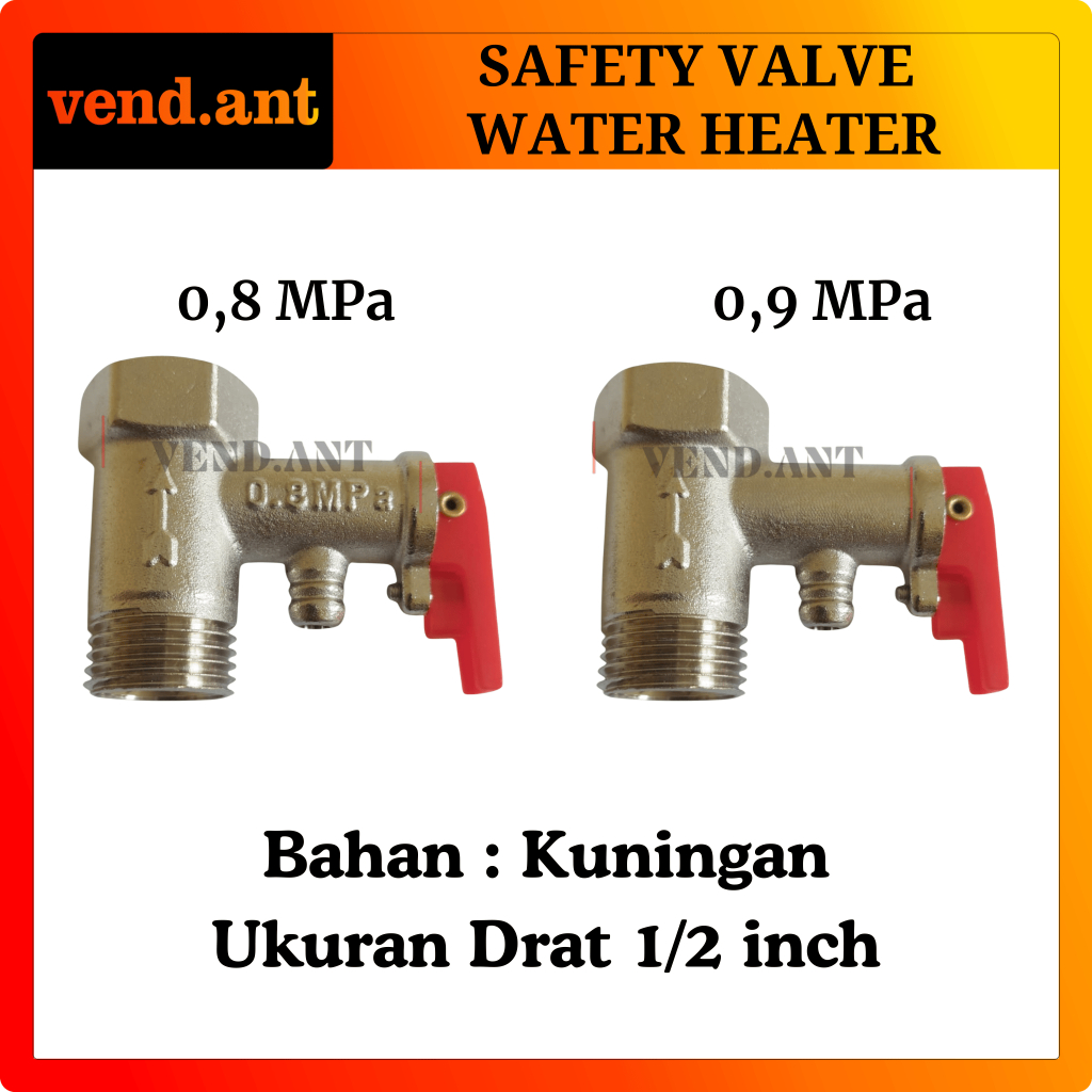 Jual Safety Valve Katup Klep Pengaman Tekanan Mesin Pemanas Air Water ...