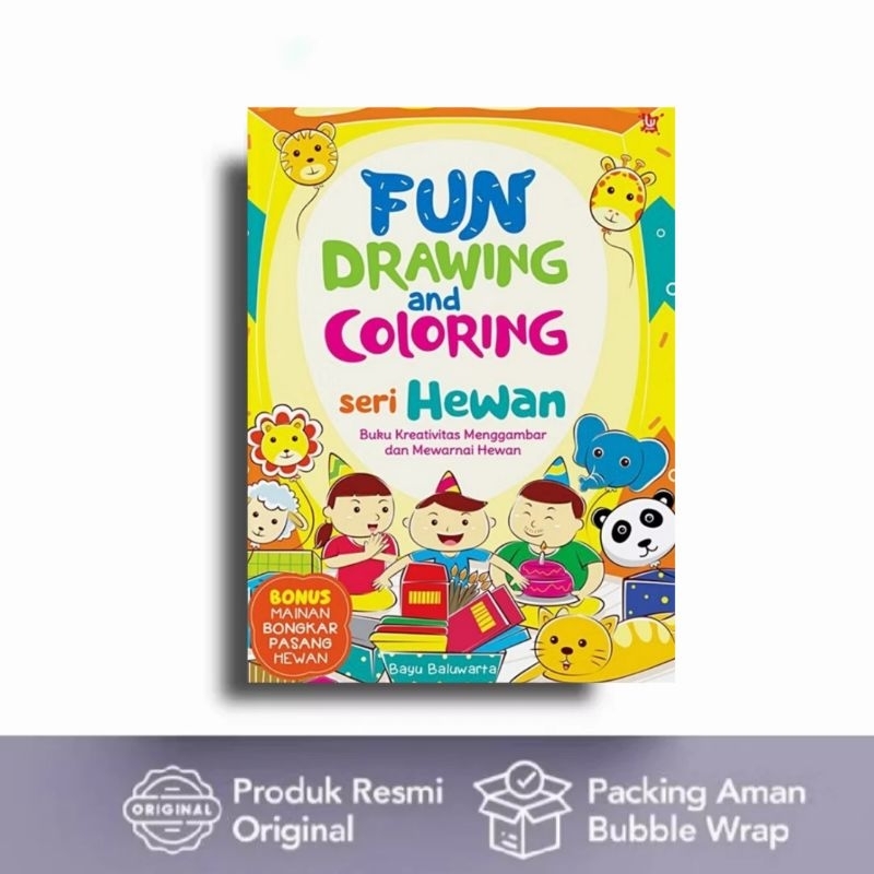 Jual Buku Fun Drawing & Coloring Seri Hewan | Shopee Indonesia