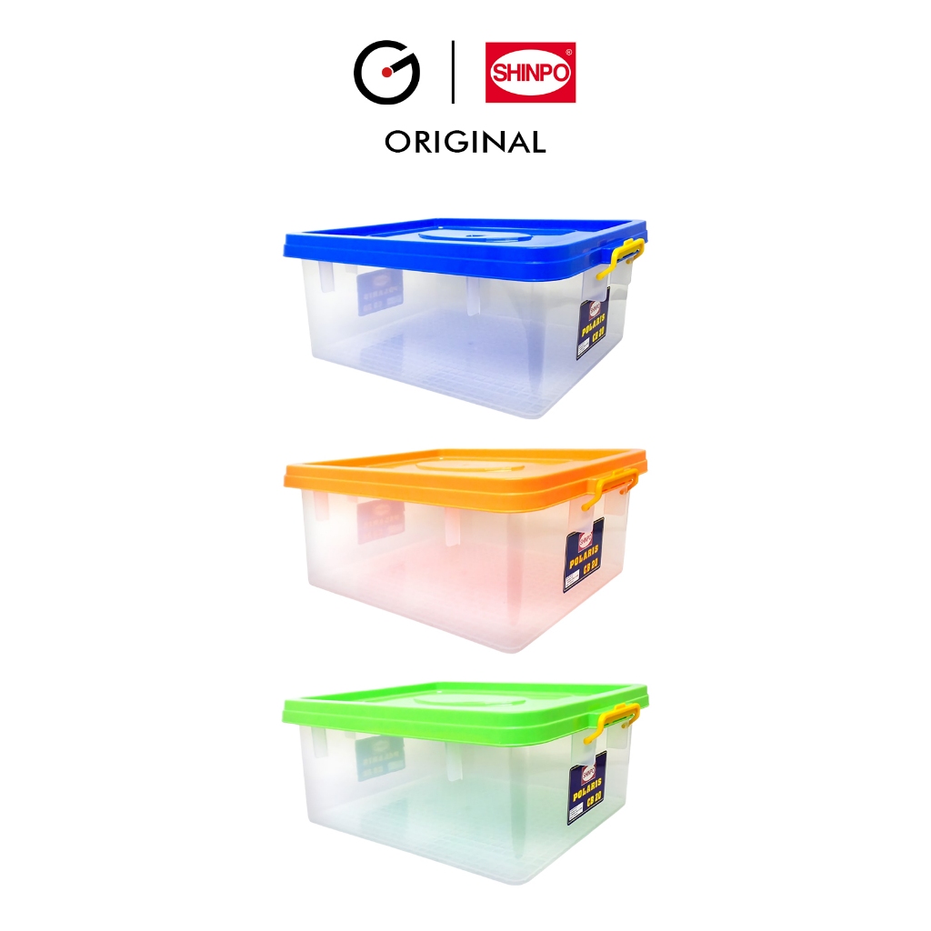 Jual SHINPO Box Penyimpanan Kontainer Plastik 20 Liter Kotak Serbaguna ...