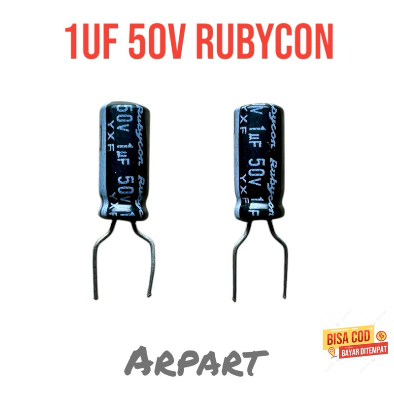 Jual elko 1uf 50v rubycon | Shopee Indonesia