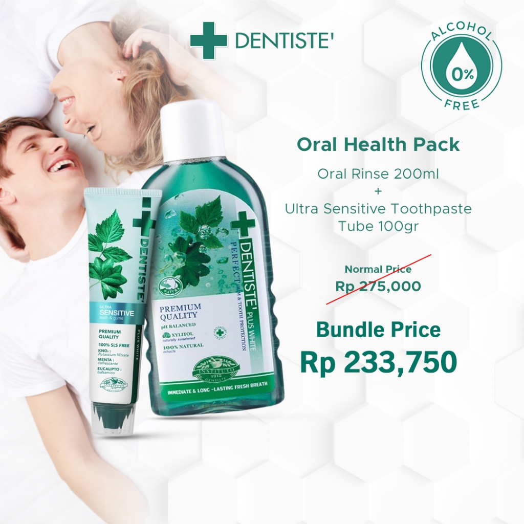 Jual ( BUNDLE ) DENTISTE Oral Health Pack / Oral Rinse 200ml ...