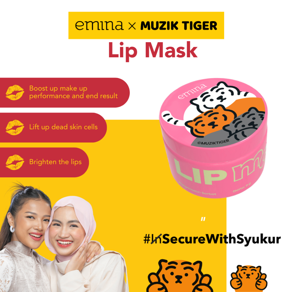 Jual MFI - Emina X Muzik Tiger | Emina Lip Mask 9 g | Shopee Indonesia