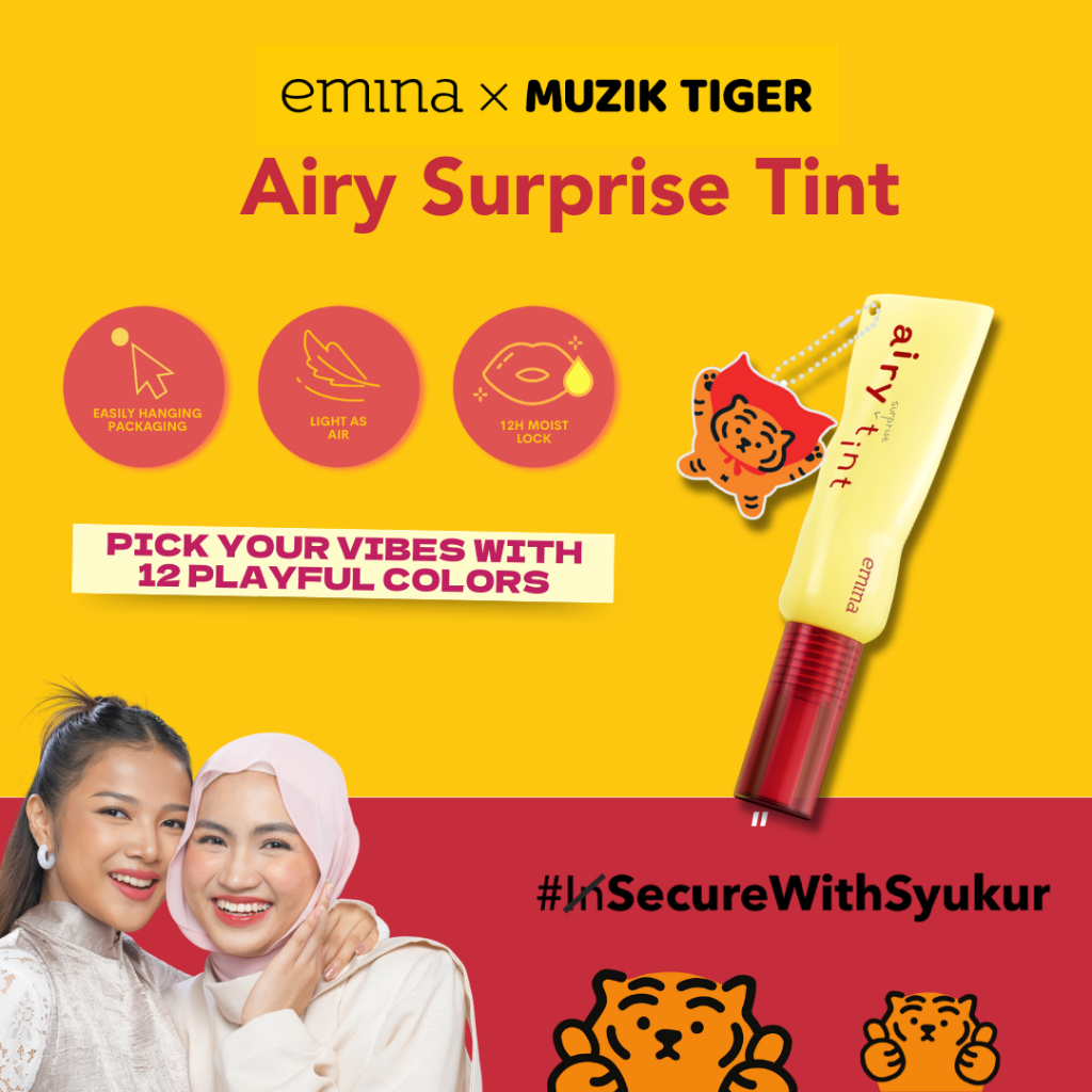 Jual MFI - Emina X Muzik Tiger | Emina Airy Surprise Tint 3 g ...