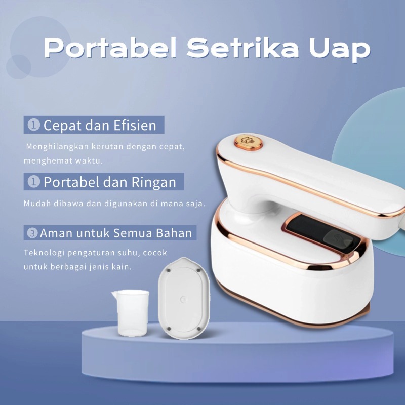 Jual Setrika Uap 1000W Basah Dan Setrika Kering Setrika 100ml Vulga Setrika 2in1 Mini Portable ...