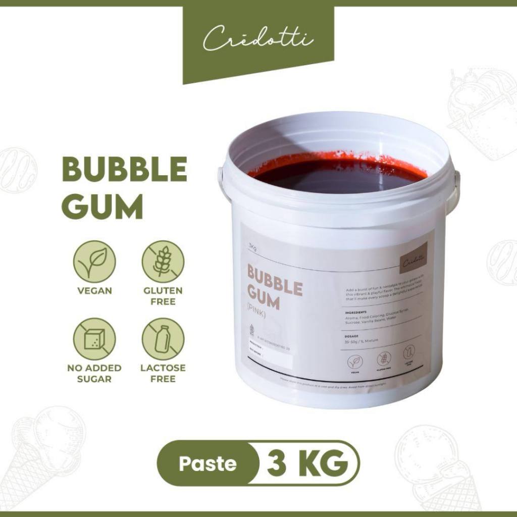Jual Bubble Gum Paste pink Color / Pasta Perisa Gelato Ice Cream Flavor ...