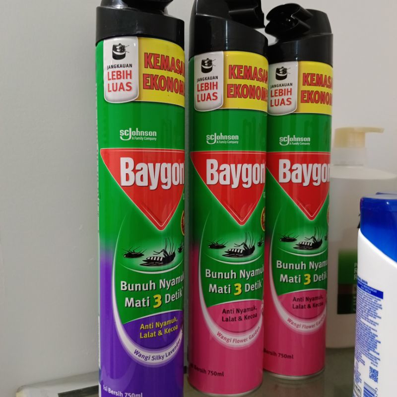 Jual Baygon obat nyamuk 750ml 600 ml 450ml 500ml +packing dus | Shopee ...