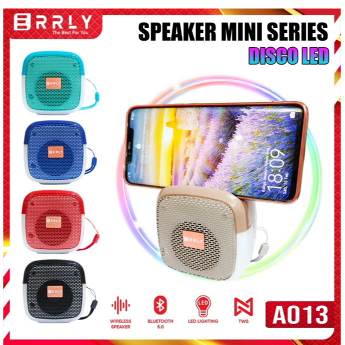 Jual TG ACC ERRLY Speaker Bluetooth A013 Wireless Portable Lampu Led RGB MegaBass With Stand HP ...