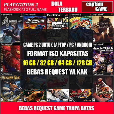 Jual FLASH DISK GAME PS2 UNTUK PC LAPTOP ANDROID | Shopee Indonesia