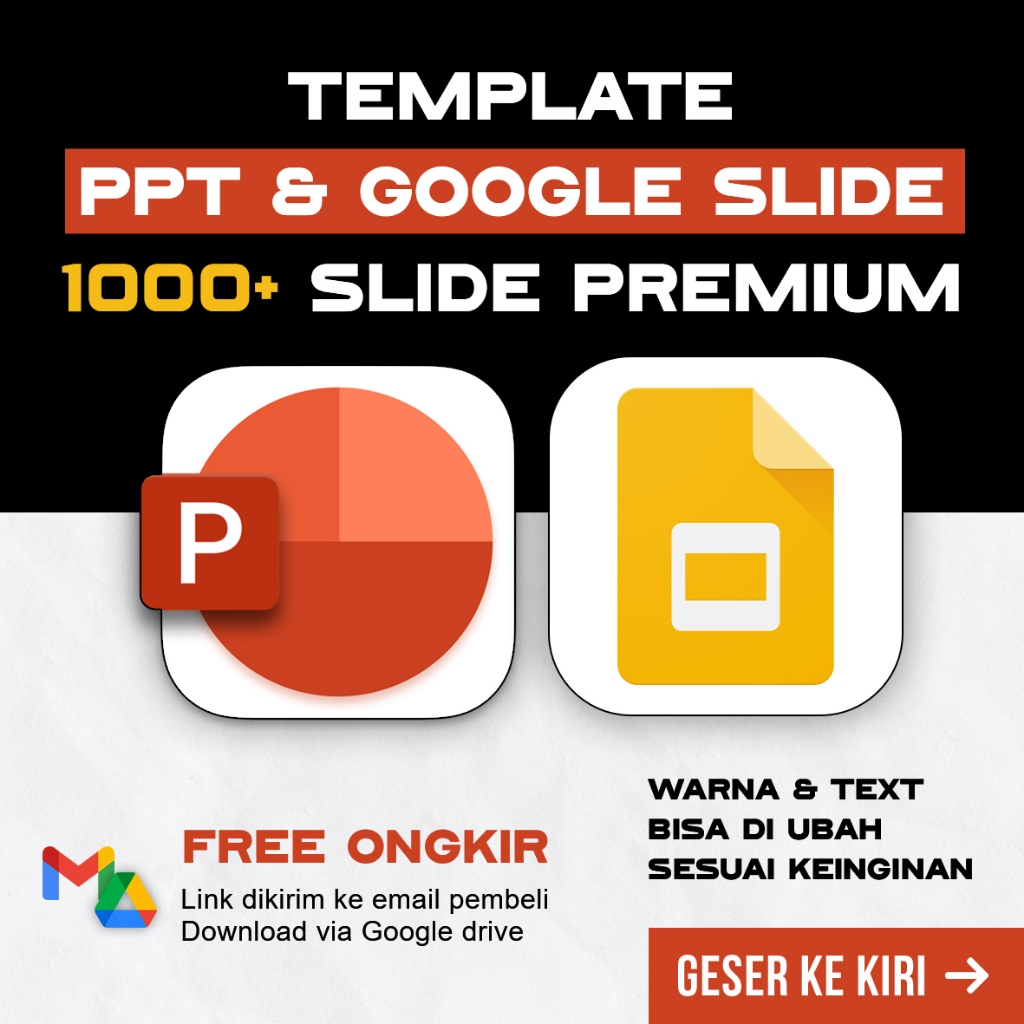 Jual TEMPLATE POWERPOINT PPT GOOGLE SLIDE | PREMIUM | Presentasi Sempro ...