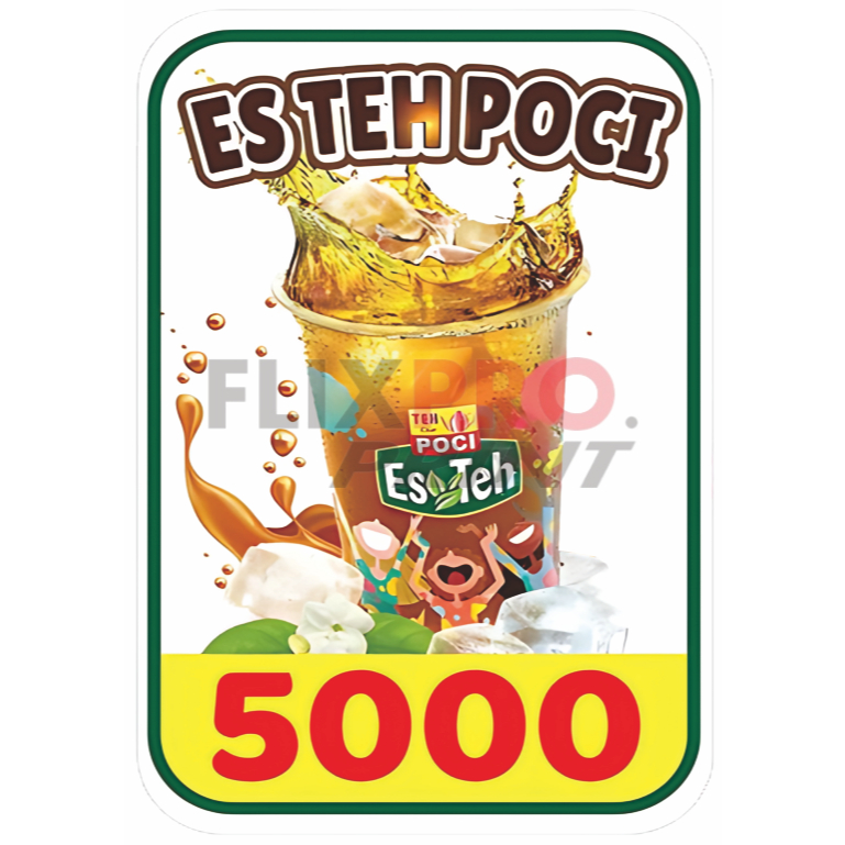 Jual STIKER ES TEH POCI (STIKER ANTI AIR) | Shopee Indonesia