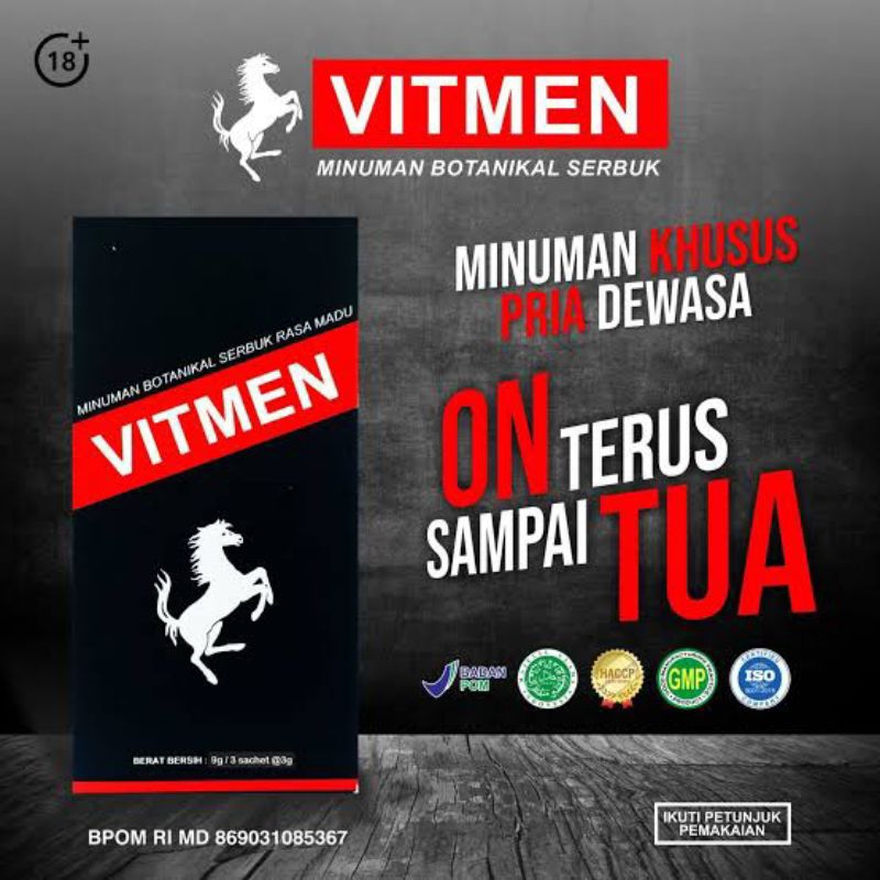 Jual Vitmen Original 1 Kotak 5 Sachet Minuman Serbuk Herbal Stamina ...